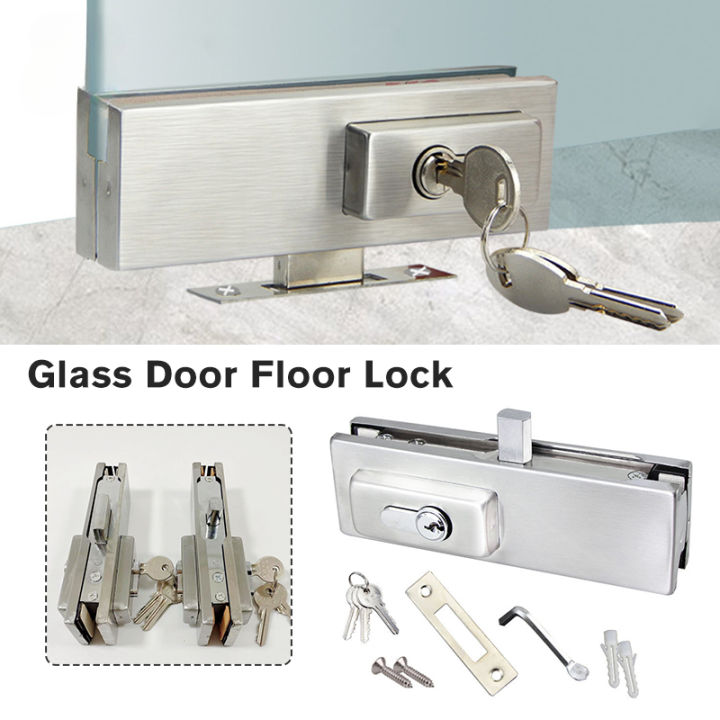 Patch Lock Fitting (Glass Door Lock) Stainless Mirror Finish | Lazada PH