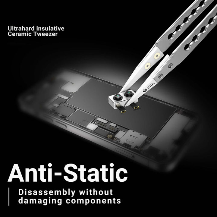 SME TW31 Ultrahard Insulative Tweezer Anti-Static For Mobile Chips ...
