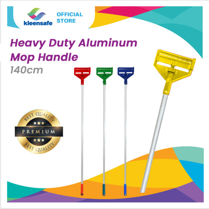 Kleensafe 140cm Heavy Duty Aluminum Mop Handle Fits All Mop Heads Mop ...