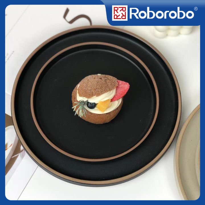 Roborobo Italian Style Heavy Weight Frosted Stoneware Dinner Salad ...