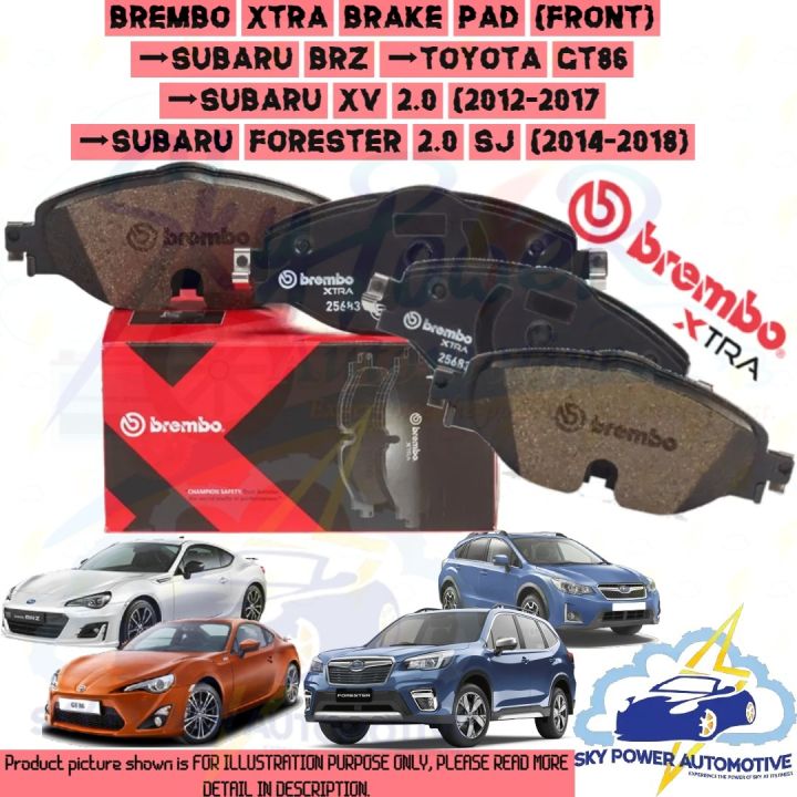 BREMBO XTRA TOYOTA GT86 / SUBARU BRZ / XV 2.0 GP7 / FORESTER 2.0 SJ ...