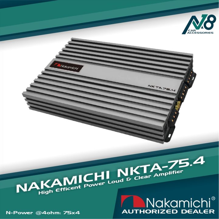 Nakamichi NKTA-75.4 4 Channel Power Amplifier Genuine | Lazada PH