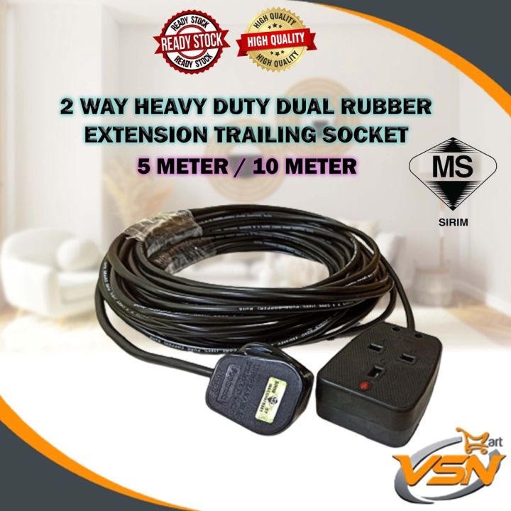 TBC HEAVY DUTY ANTI BREAK 5113L 13A Double Sided 2WAY RUBBER SOCKET ...