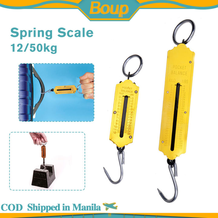 Spring Scale 12/50kg Portable Handheld Hanging Scales | Lazada PH