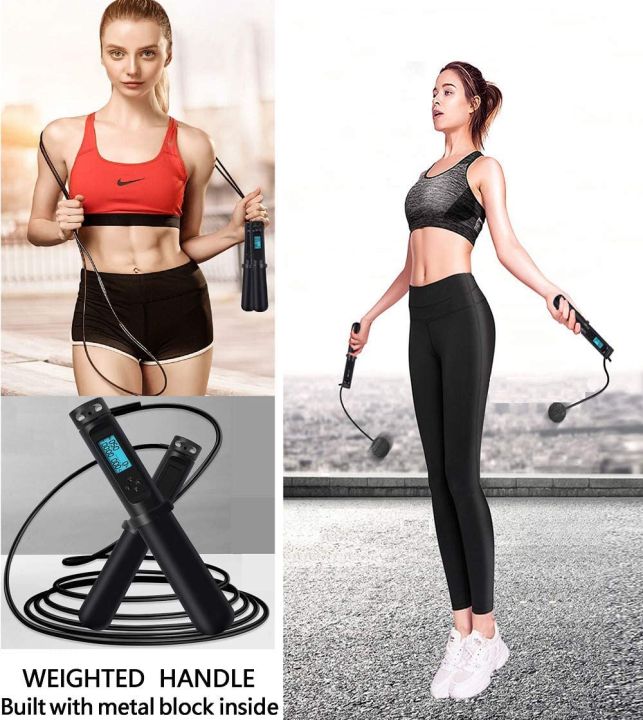 Electronic Digital Jumping Rope Tali Lompat Digital Elektronik | Lazada