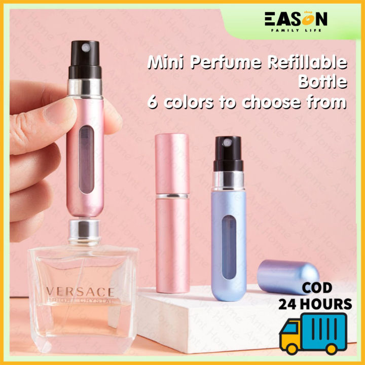 EasonShop 5ml Portable Mini Refillable Perfume Bottle Spray Scent Pump ...