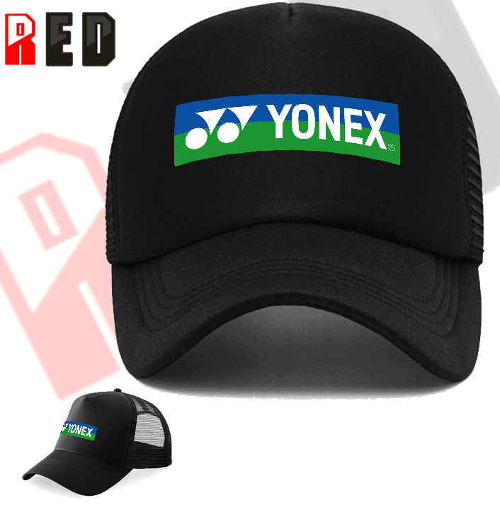 RED Yonex Badminton Mesh Cap Trucker Cap Baseball Cap For Men & Women ...