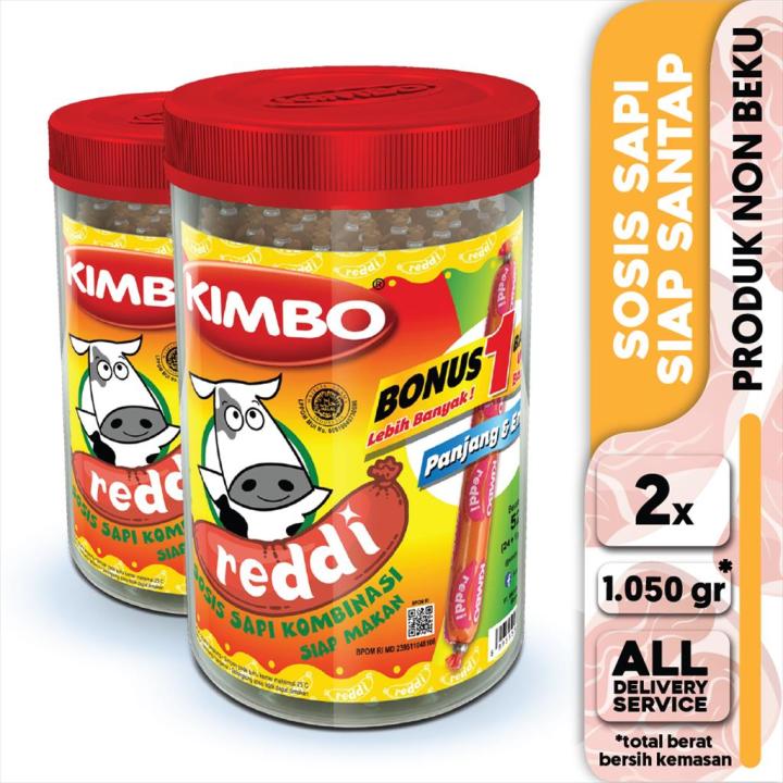 KIMBO Reddi Sosis Sapi Toples Twin Pack | Lazada Indonesia