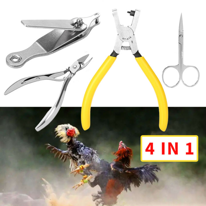 4 IN 1 Gamefowl Kit Chick Toe Marker + Feet Puncher Applicator ...