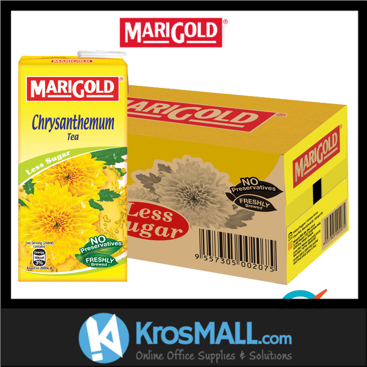 Marigold Asian Drink Less Sugar 1L x 12 - Chrysanthemum Tea | Lazada