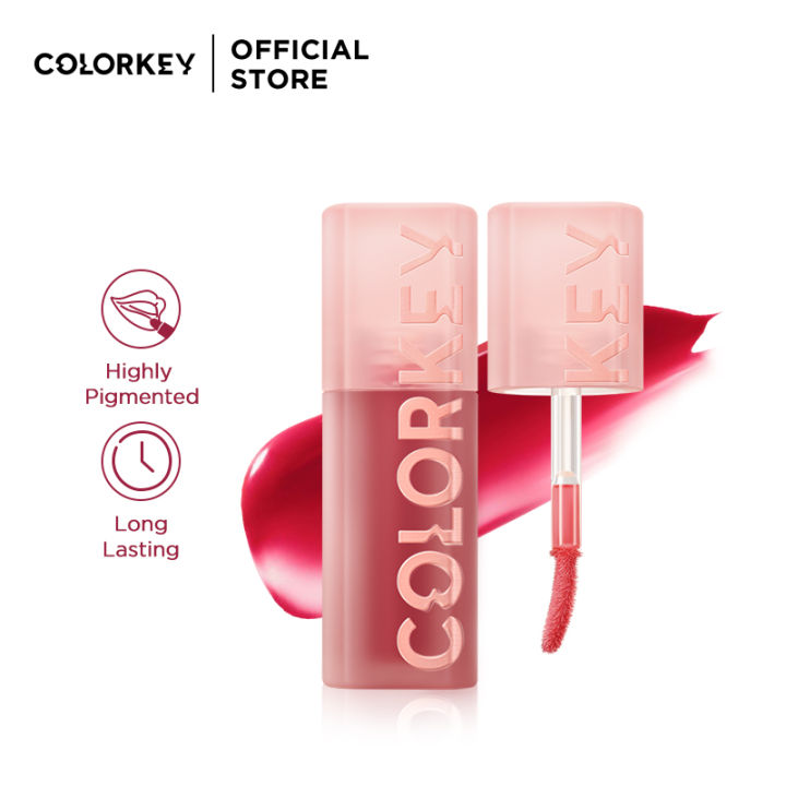 Colorkey Watery Lip Serum Moisturizing Easy to Color Lip Gloss Liquid ...