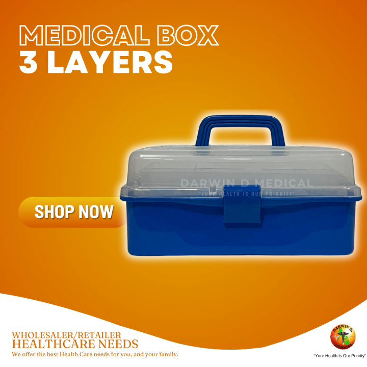 MEDICAL BOX / FIRST AID BOX / MED TECH BOX / PHLEBOTOMY BOX 3 LAYERS ...