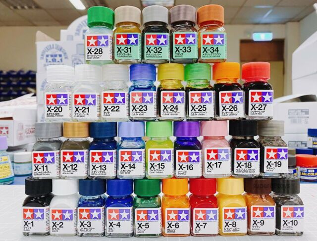 Tamiya 80001- 80034 Enamel paint X1 - X34 10ml ＃珐琅漆 | Lazada