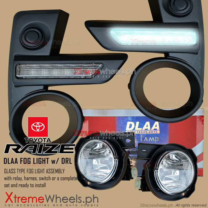 Toyota Raize 2022-2025 With DRL Genuine DLAA Fog Light / Foglights ...