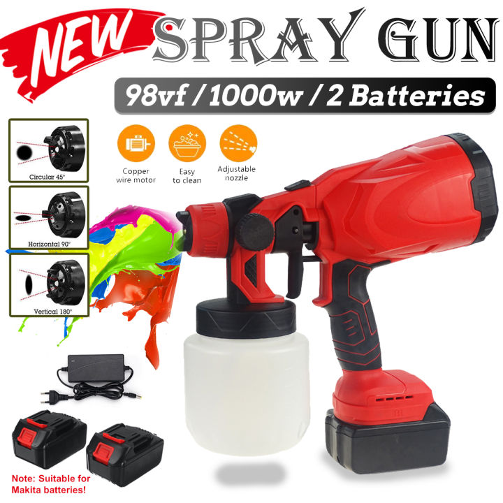 98vf 1000W Cordless Electric Paint Sprayer Nozzle Paint Sprayer ...