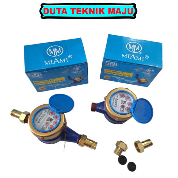 Meteran Air Body Besi 1/2 inch MIAMI / Water Meter 1/2'' inch Pamsimas ...