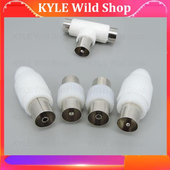 KYLE Wild Shop 1pcs TV Plug Jack For Antennas Male And Female TV RF ...