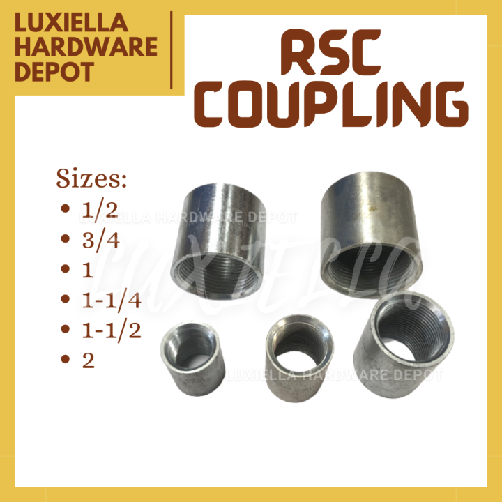 [Luxiella] RSC Conduit Coupling | Conduit Accessories | 1/2", 3/4", 1 ...