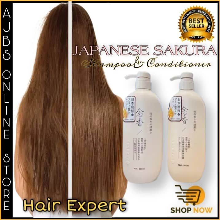 ORIGINAL 650ML ORIGINAL AND AUTHENTIC Natural Japanese Sakura Shampoo ...