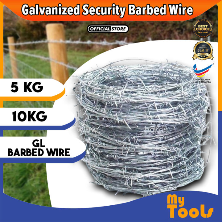 Mytools 5Kg Galvanised Steel Double Strand Anti Rust Barb Wire Dawai ...