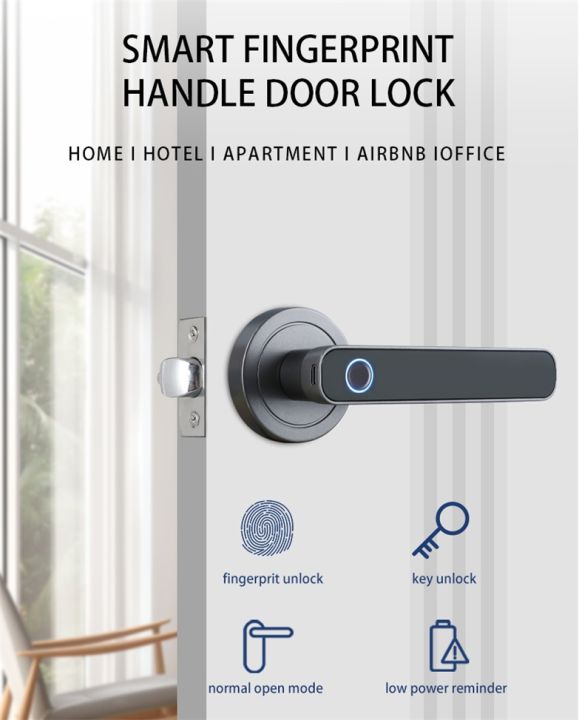 [LOCAL STOCK READY] Tuya Digital Door Lock WF-F3 (Biometric Fingerprint ...