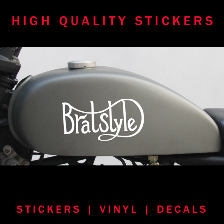 Bratstyle Brat Style Motosikal Custom Sticker Tangki Cafe Racer Bobber ...