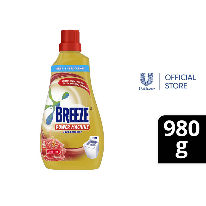 Breeze Liquid Detergent Power Machine Luxe Red 980G Bottle | Lazada PH