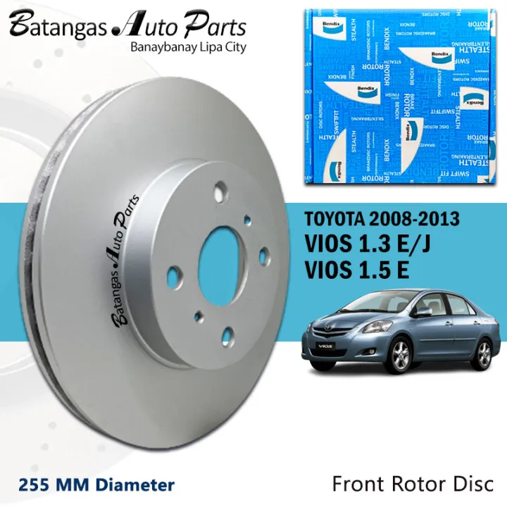 BENDIX ROTOR DISC TOYOTA VIOS 1.3 2008-2023 / VIOS 1.5 2007-2010 FRONT ...