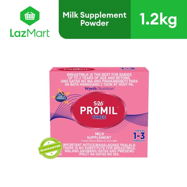 Wyeth® S-26® PROMIL® THREE Milk Supplement for Kids 1-3 Years Old Bag ...