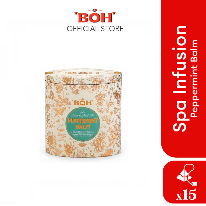 BOH Spa Infusions Peppermint Balm Pyramid Teabag (15s) / BOH Campuran ...