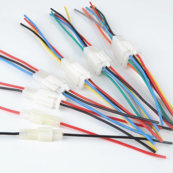 2.8mm Automotive Wire 1 2 3 4 6 9 Pin Connector Set Male Female Wire ...