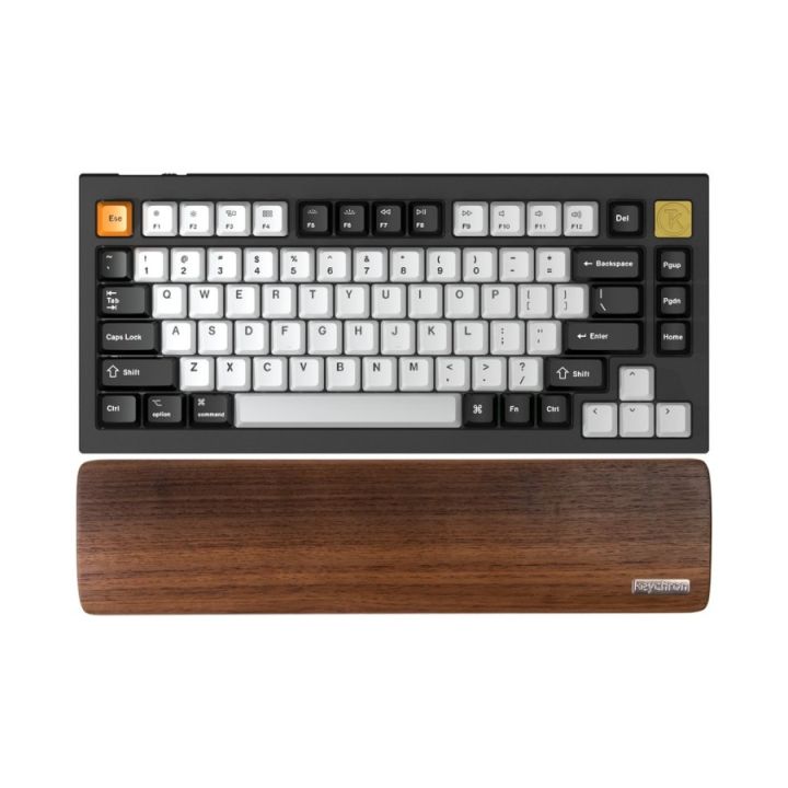 Wood wrist rest for keyboard sandaran tangan keyboard kayu for keychron ...