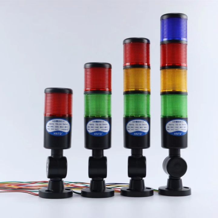 Black Shell 24V Industrial Signal Tower Safety Stack Alarm Light Led ...