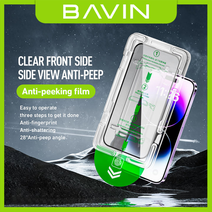 BAVIN Q11 Screen Protector Anti-Peeking Film Tempered Glass ...