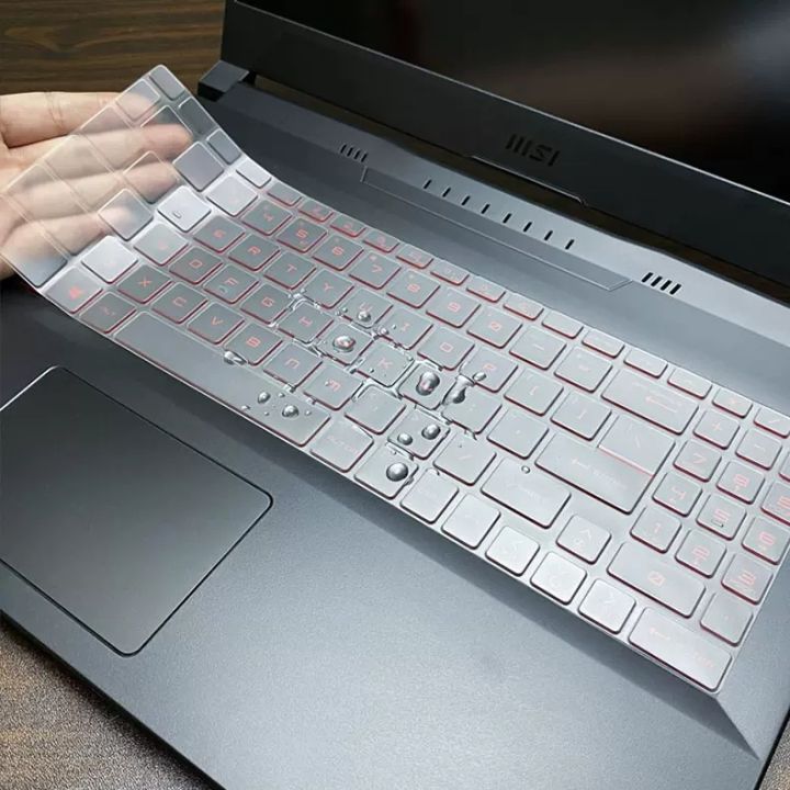 Silicone Keyboard Cover Protector Skin for MSI Katana 15 B12VFK b12v ...