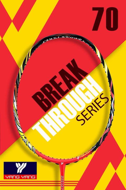 YANG YANG Advance 40T Graphite Breakthrough 70 Tornado System Badminton ...