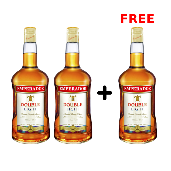 [BUY 2 GET 1 FREE BUNDLE] Emperador Double Light 1.5L | Lazada PH