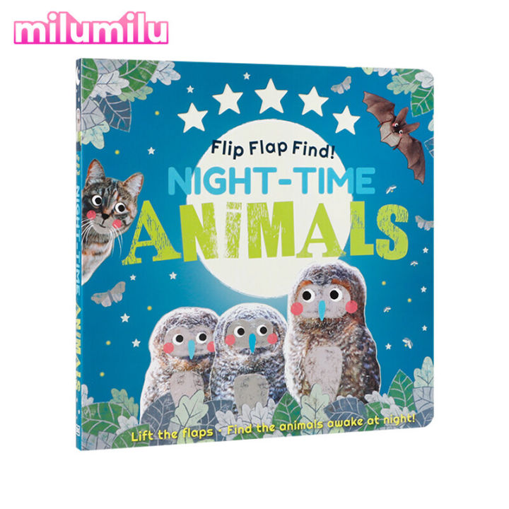 milumilu English Original Flip Flap Find Nighttime Animals Nocturnal ...