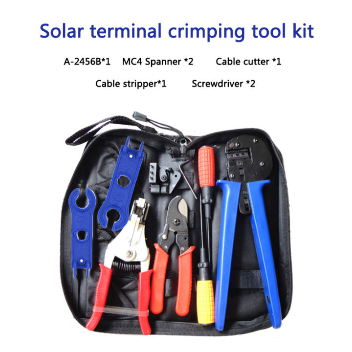 【original】 Solar Crimping Tool Kit For Mc4 Connector Solar Panel Pv ...