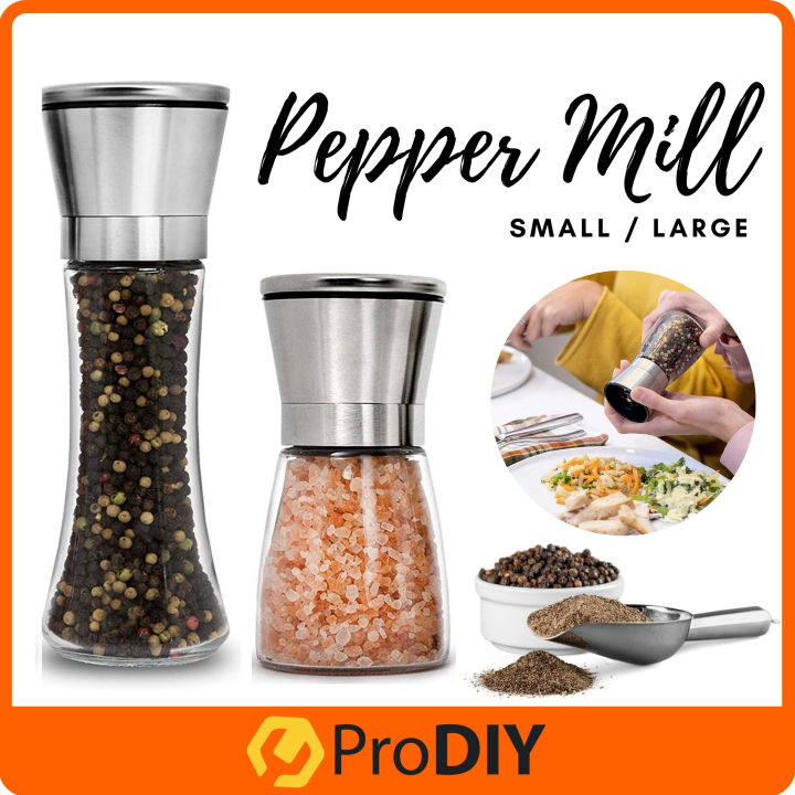 Manual Grinding Shakers 304 Stainless Steel Pepper Grinder Spice Salt ...