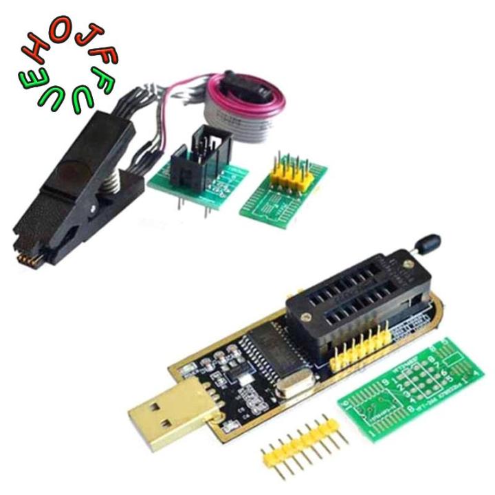 SOIC8 SOP8 Test Clip BIOS USB Programmer Module CH341 24 25 Series ...