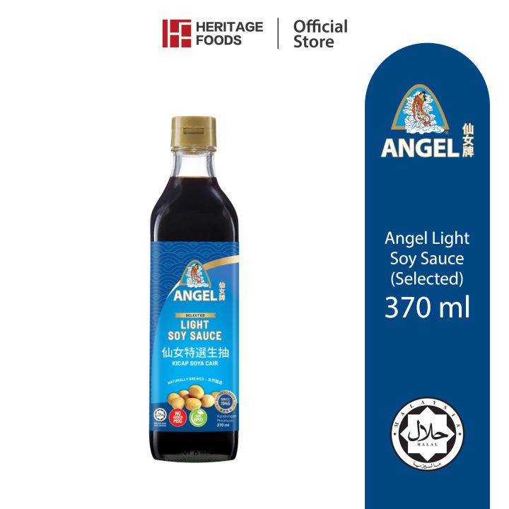 ANGEL LIGHT SOY SAUCE (SELECTED) 仙女特选生抽 370ML (Best Before August 2024 ...