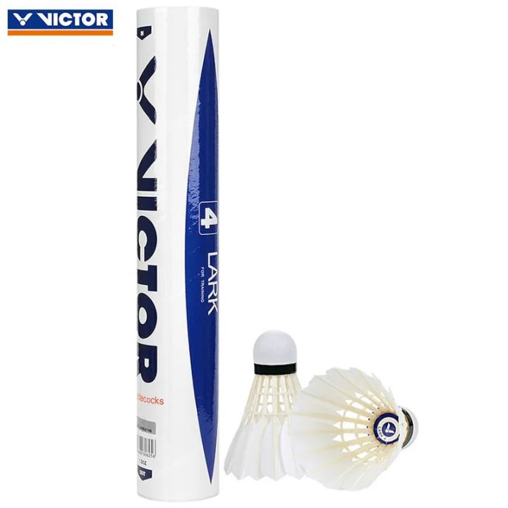 【support】 New 100% Genuine Victor Lark 4 Shuttlecocks Badminton Shuttle ...
