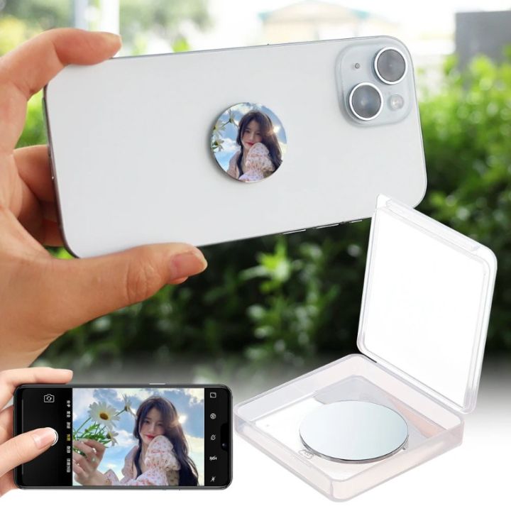 Self-adhesive Selfie Mirror For Back Camera Mobile Phone Convex Mirrors ...