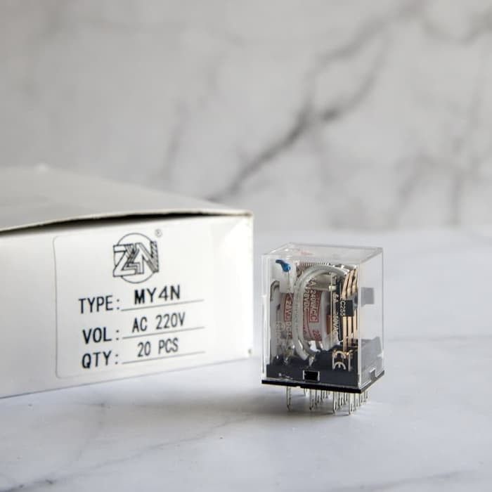 RELAY MY4 12V ZN/ RELAY MY4N 24V / RELAY MY4-N 220V 14 PIN SOCKET COIL | Lazada Indonesia