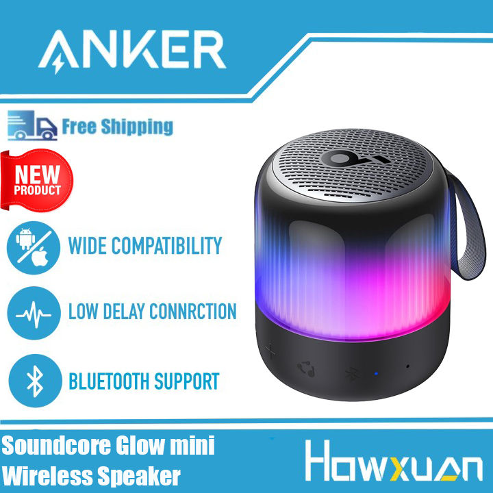 Soundcore Glow Mini Speaker Neon Mini Steel Outdoor Camping Portable ...