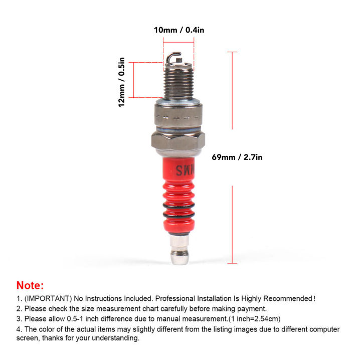 Powersports Spark Plug Set Motorcycle Spark Plug High Performance A7TC ...