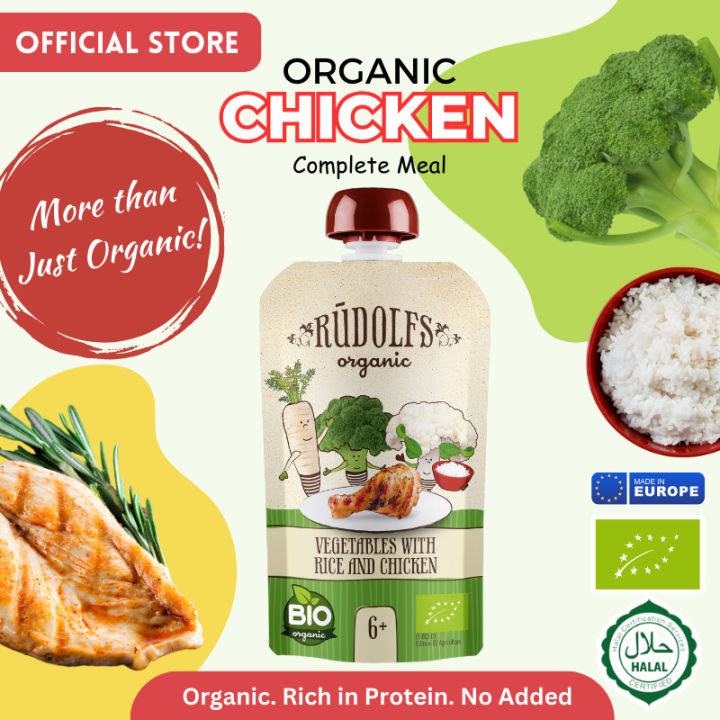 [HALAL] Rudolfs Organic Premium Baby Puree Ready to Eat/ Travel food ...