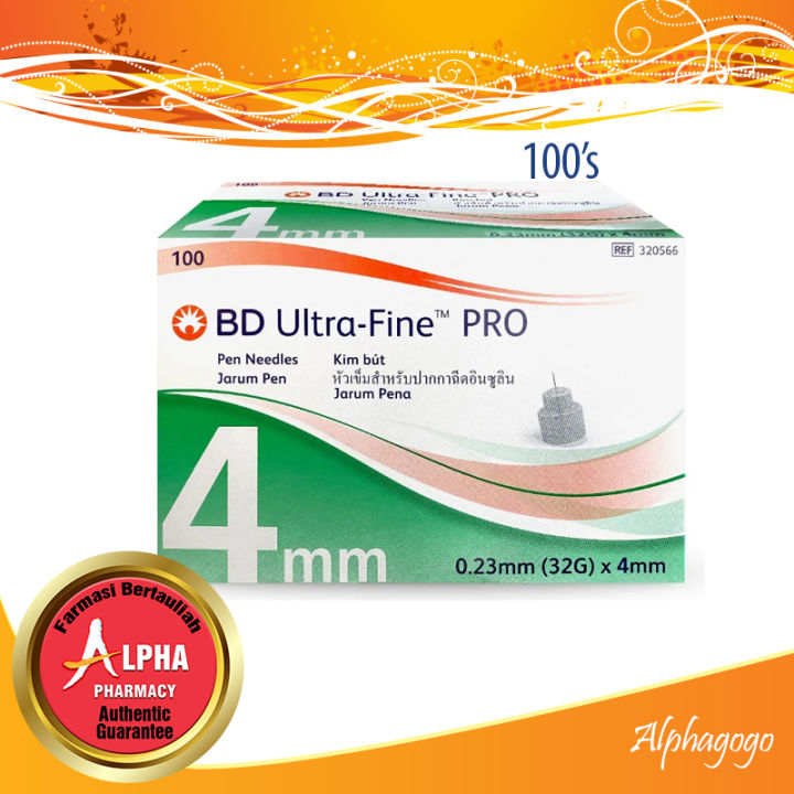 BD Ultra-Fine™ PRO 4mm Pen Needles (100's) | Lazada