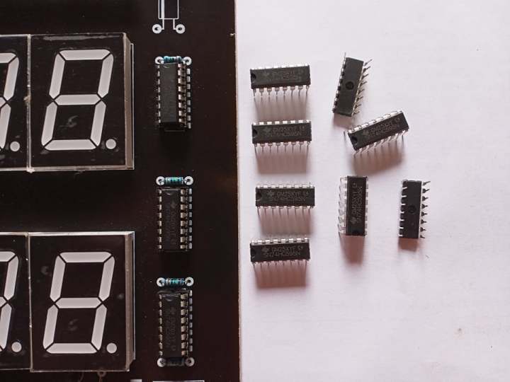 IC DISPLAY LAYAR ANGKA DIGITAL PERTAMINI POM MINI IC SN74HC595N TEXAS ...